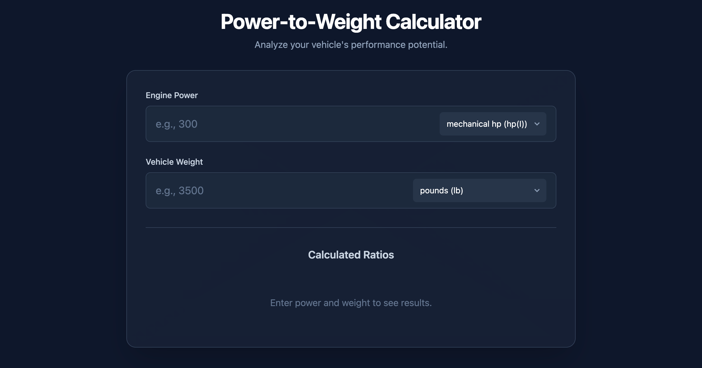 Yards to Tons Calculator